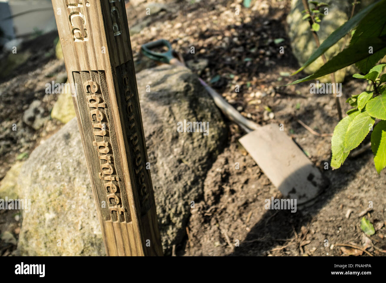 An Eden Project sign Stock Photo - Alamy