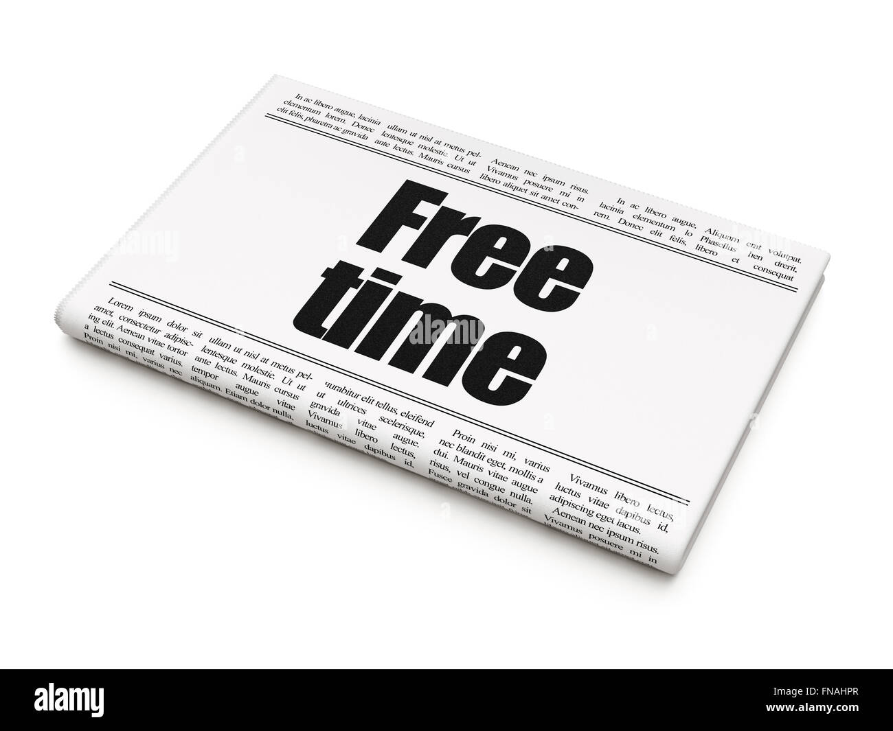 Time concept: newspaper headline Free Time Stock Photo - Alamy Time concept: newspaper headline Free Time Stock Photo - Alamy