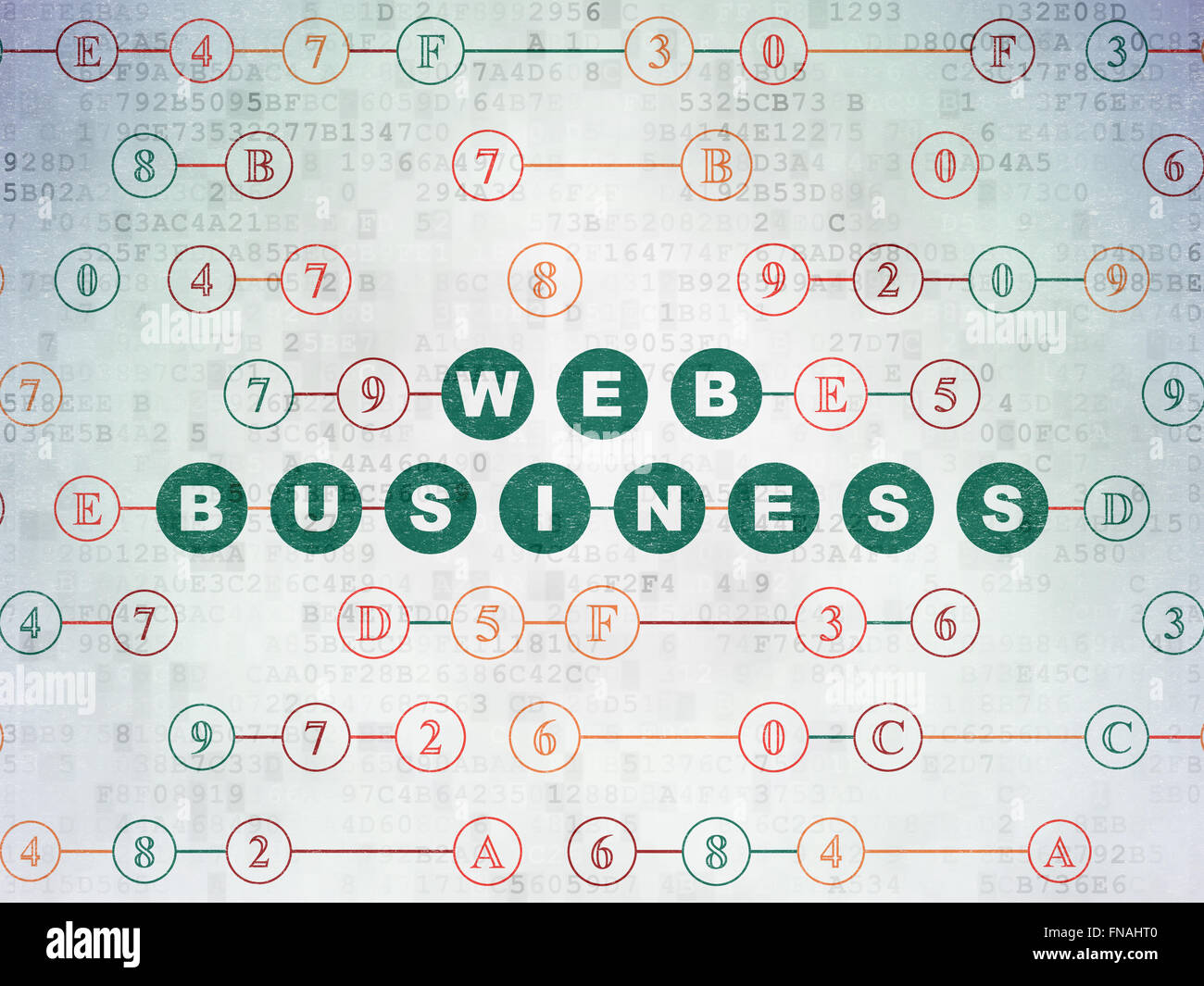 Web design concept: Web Business on Digital Paper background Stock Photo - Alamy