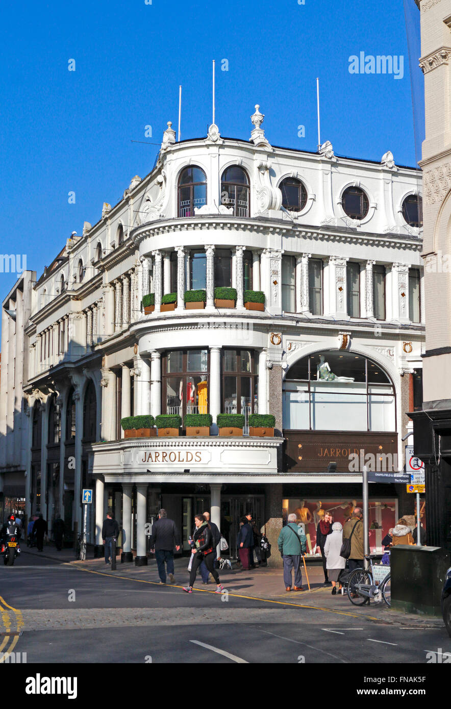 A view of Jarrolds department store in the City centre of Norwich ...