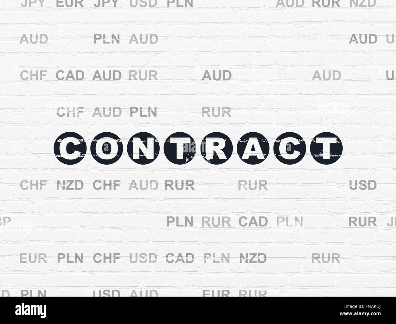 Business concept: Contract on wall background Stock Photo - Alamy
