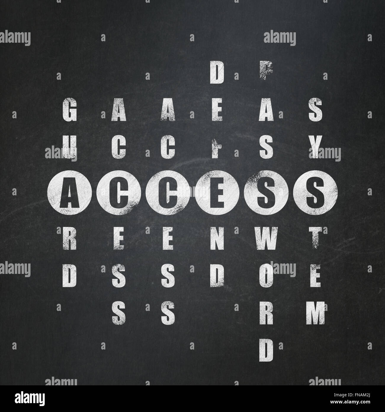 Privacy concept: Access in Crossword Puzzle Stock Photo - Alamy