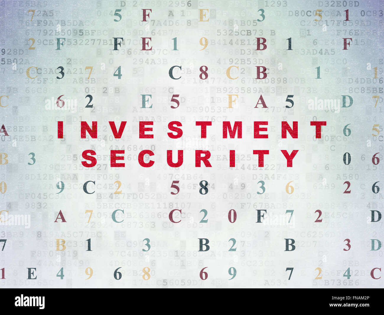 Security concept: Investment Security on Digital Paper background Stock ...