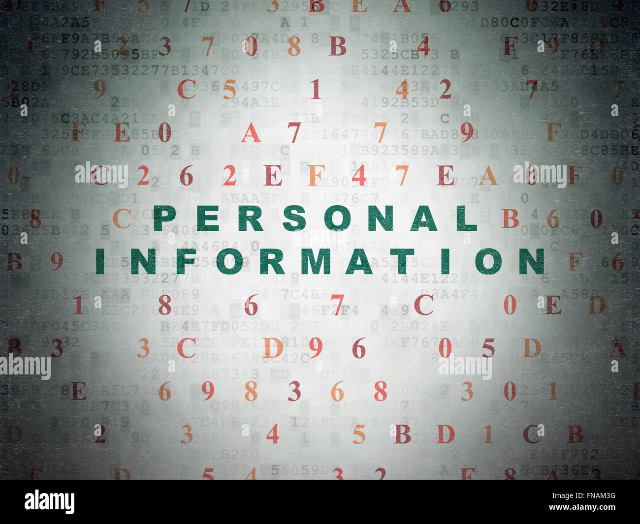 Privacy concept: Personal Information on Digital Paper background Stock ...