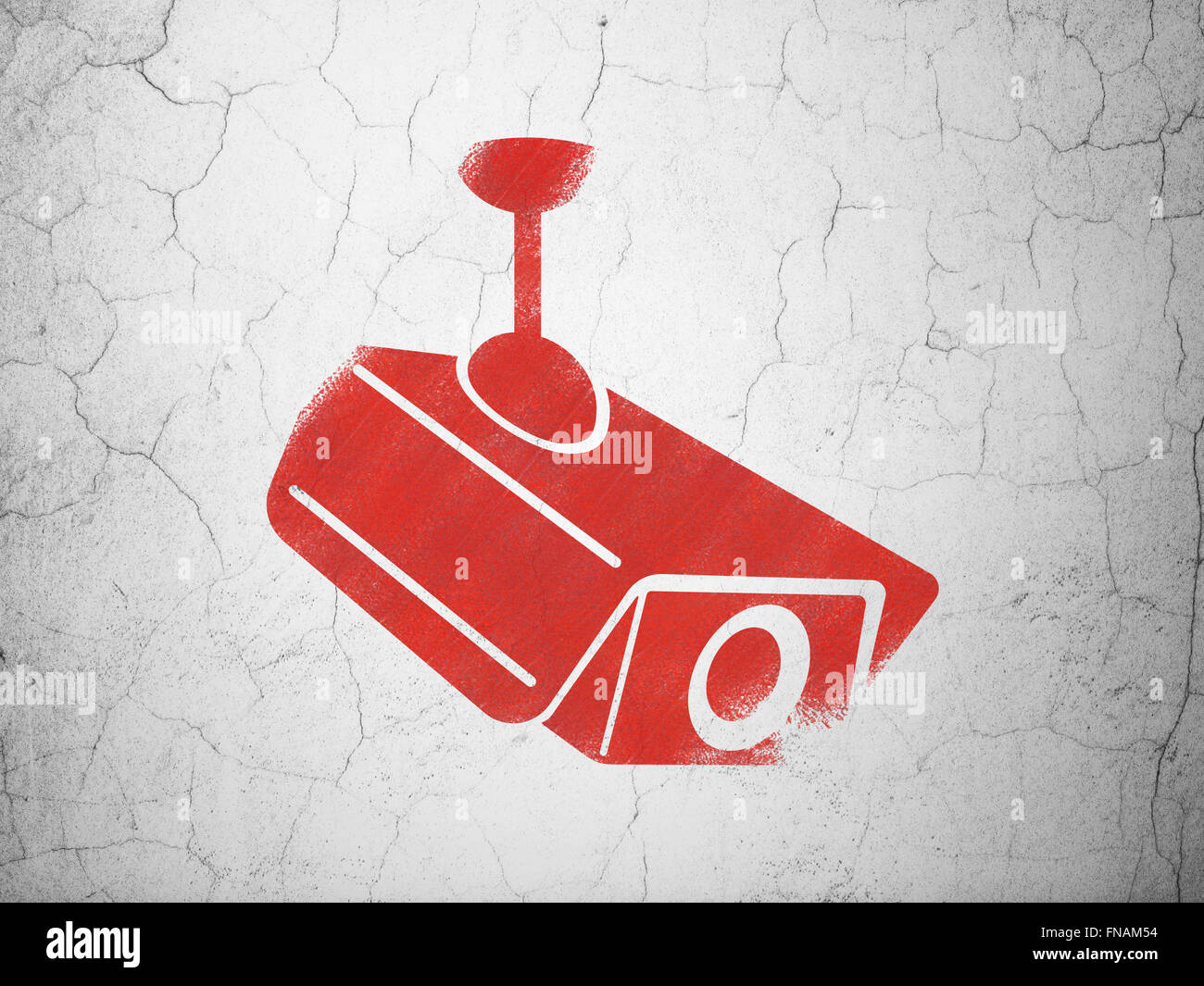 Safety concept: Cctv Camera on wall background Stock Photo - Alamy
