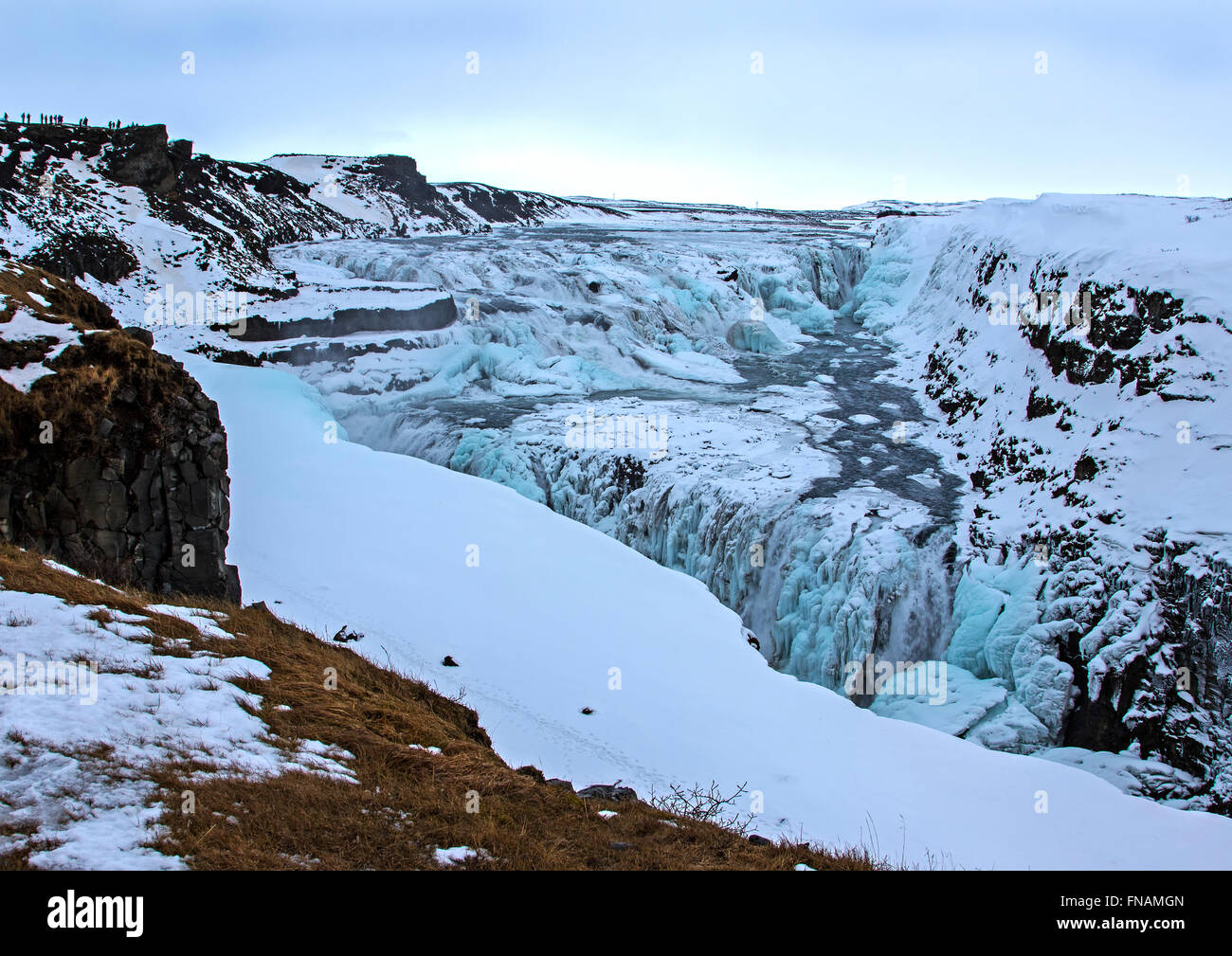 Gullfoss Waterfall, Iceland in Winter Stock Photo - Alamy