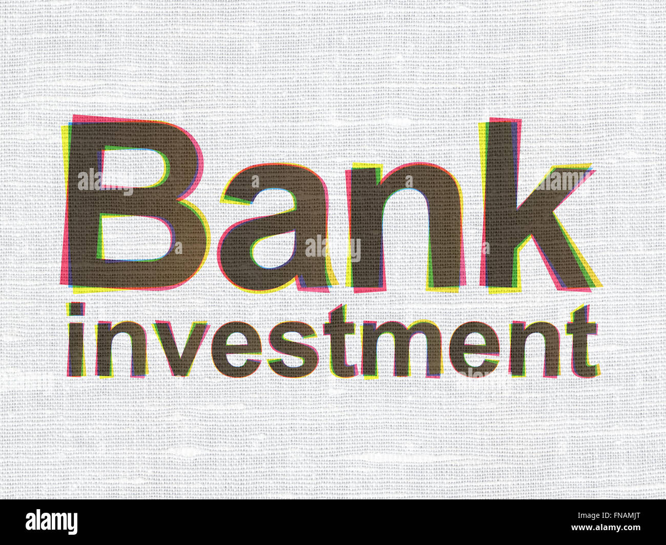 Banking concept: Bank Investment on fabric texture background Stock ...