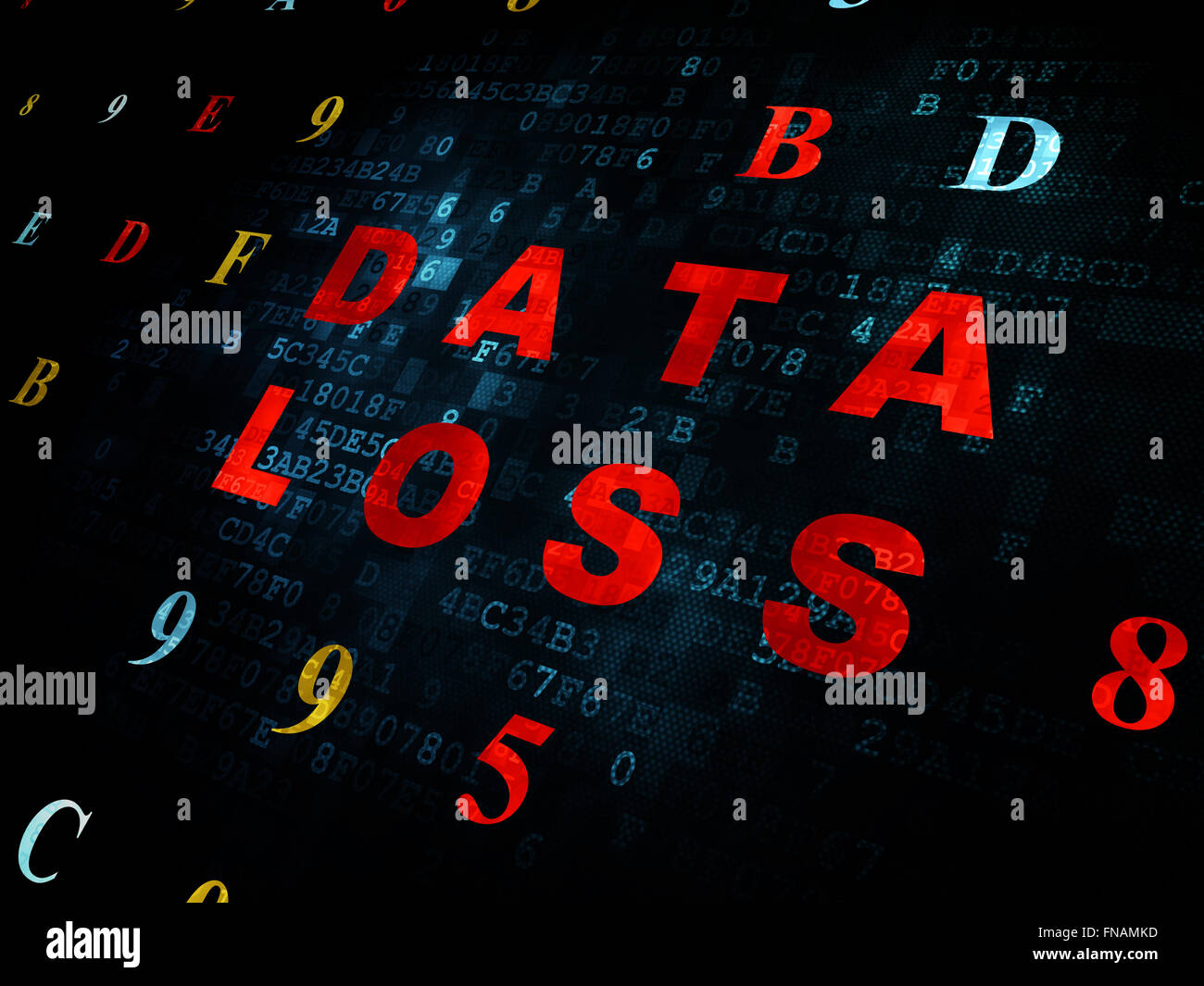 Information concept: Data Loss on Digital background Stock Photo - Alamy