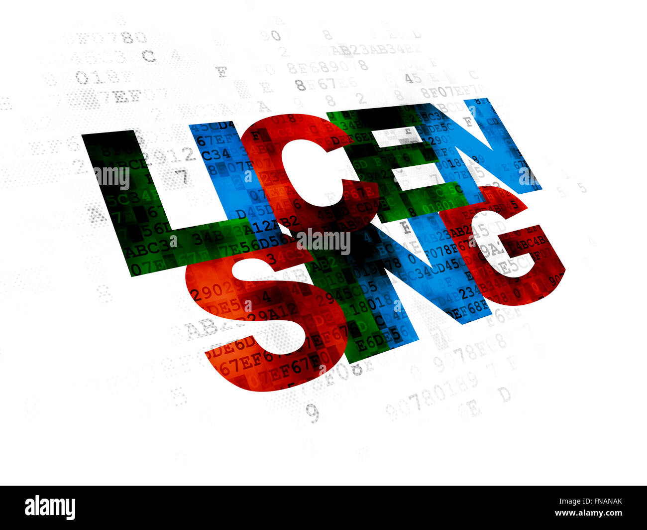 Law concept: Licensing on Digital background Stock Photo - Alamy