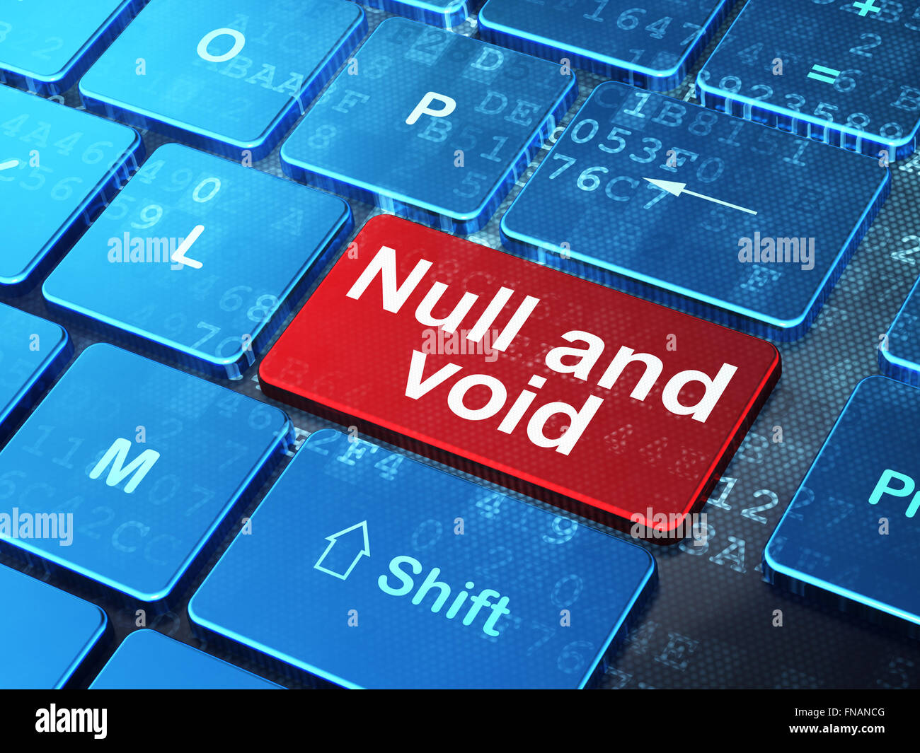Law concept: Null And Void on computer keyboard background Stock Photo ...