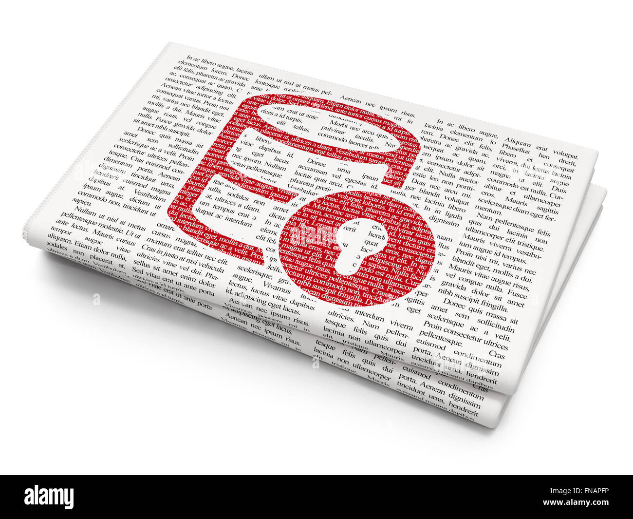 Programming concept: Database With Lock on Newspaper background Stock ...