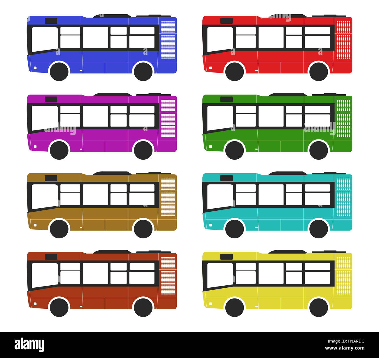 Bus terminal Cut Out Stock Images & Pictures - Alamy