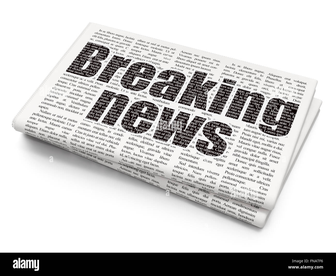 News concept: Breaking News on Newspaper background Stock Photo - Alamy