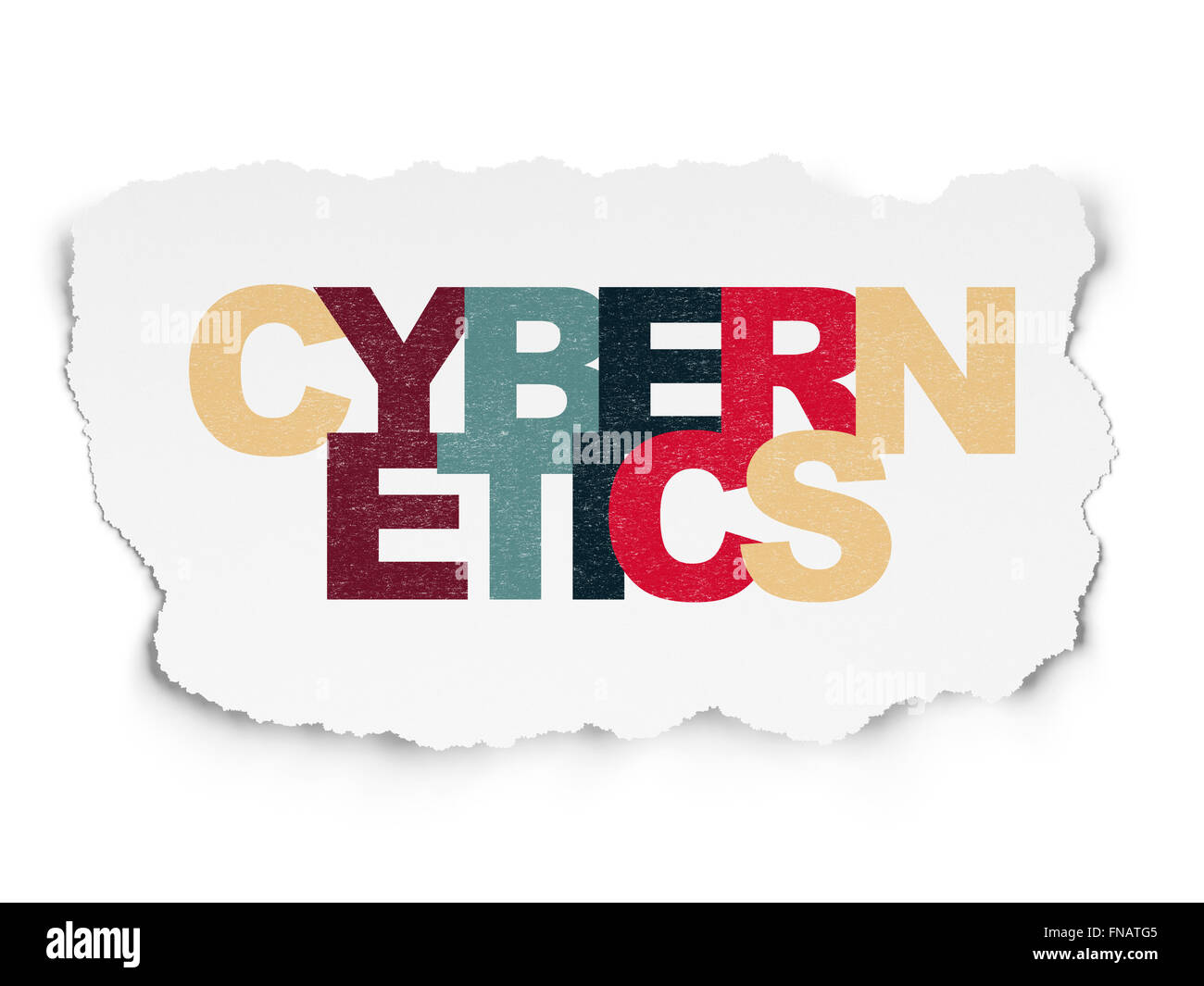 Science concept: Cybernetics on Torn Paper background Stock Photo - Alamy