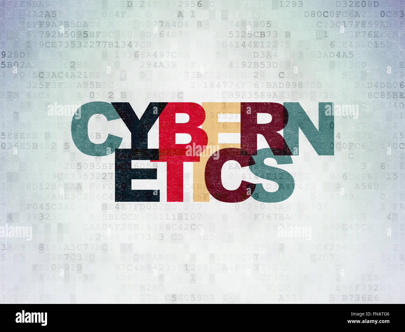 Science concept: Cybernetics on Digital Paper background Stock Photo ...