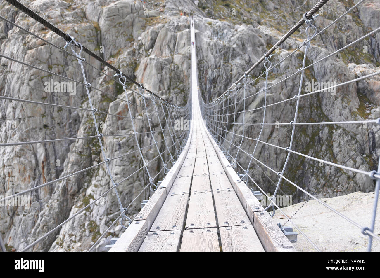 Trift Bridge, the longest 170m pedestrian-only suspension bridge in the ...