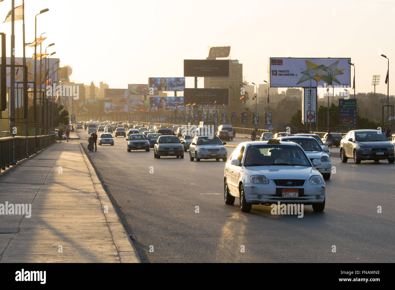 Egypt traffic road hi-res stock photography and images - Alamy