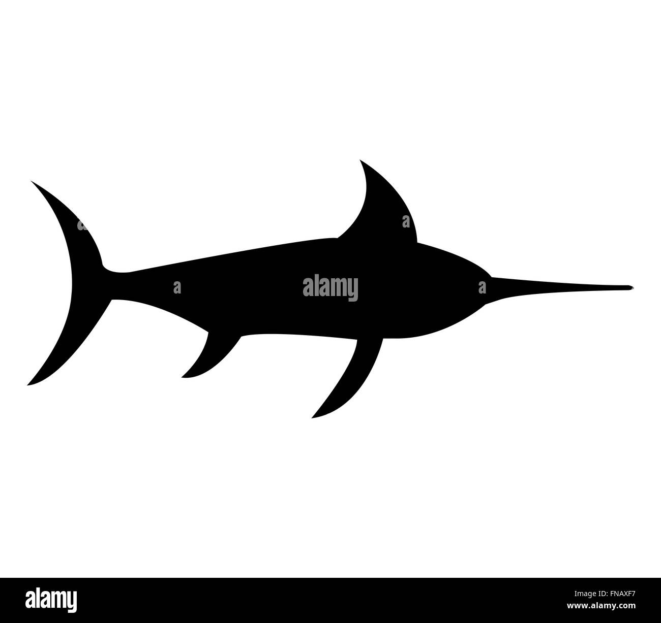 Swordfish on white background Stock Photo - Alamy