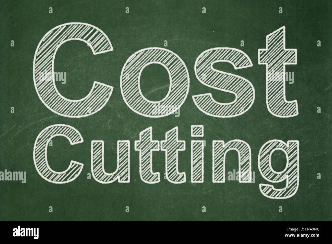 Business concept: Cost Cutting on chalkboard background Stock Photo - Alamy
