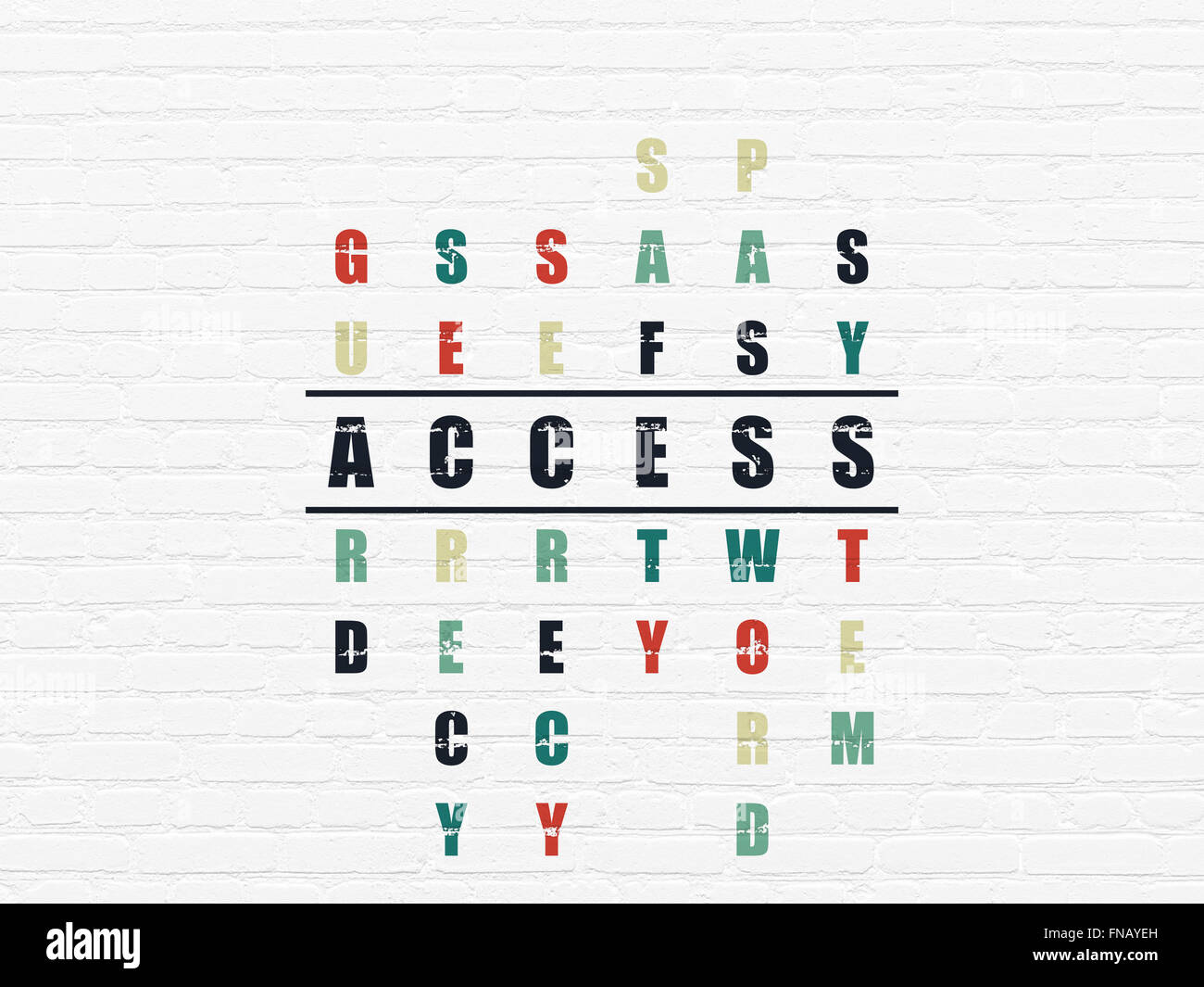 Privacy concept: Access in Crossword Puzzle Stock Photo - Alamy