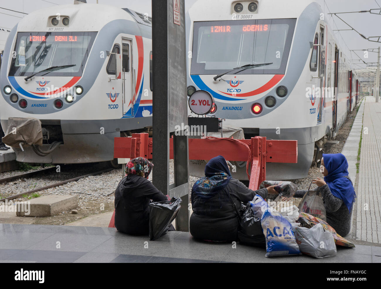 Basmane metro and train station in Izmir, Turkey Stock Photo - Alamy
