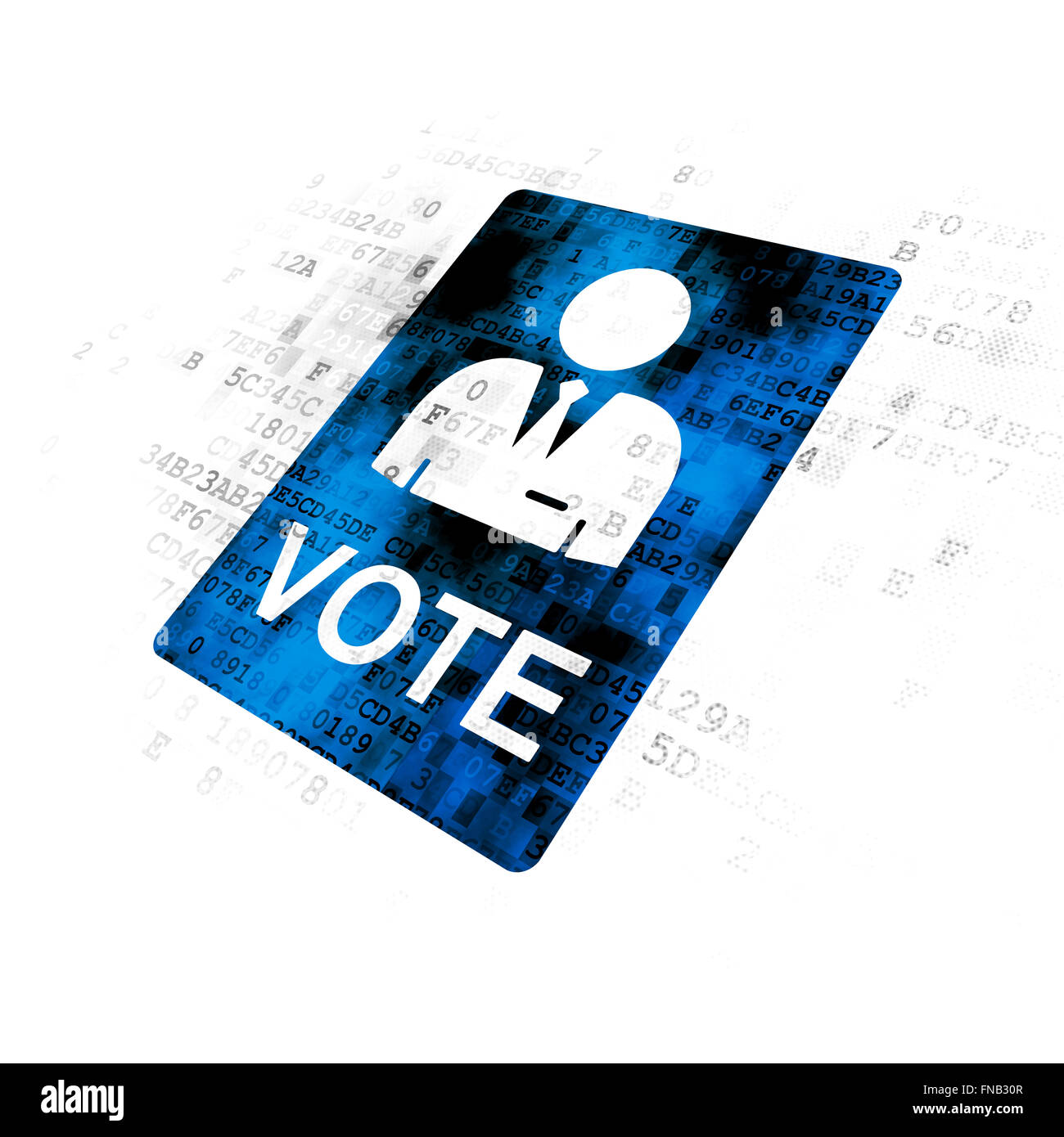 Politics concept: Ballot on Digital background Stock Photo - Alamy