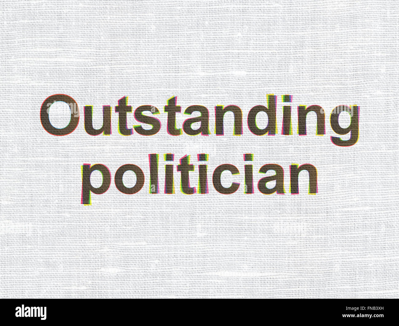 Political concept: Outstanding Politician on fabric texture background ...