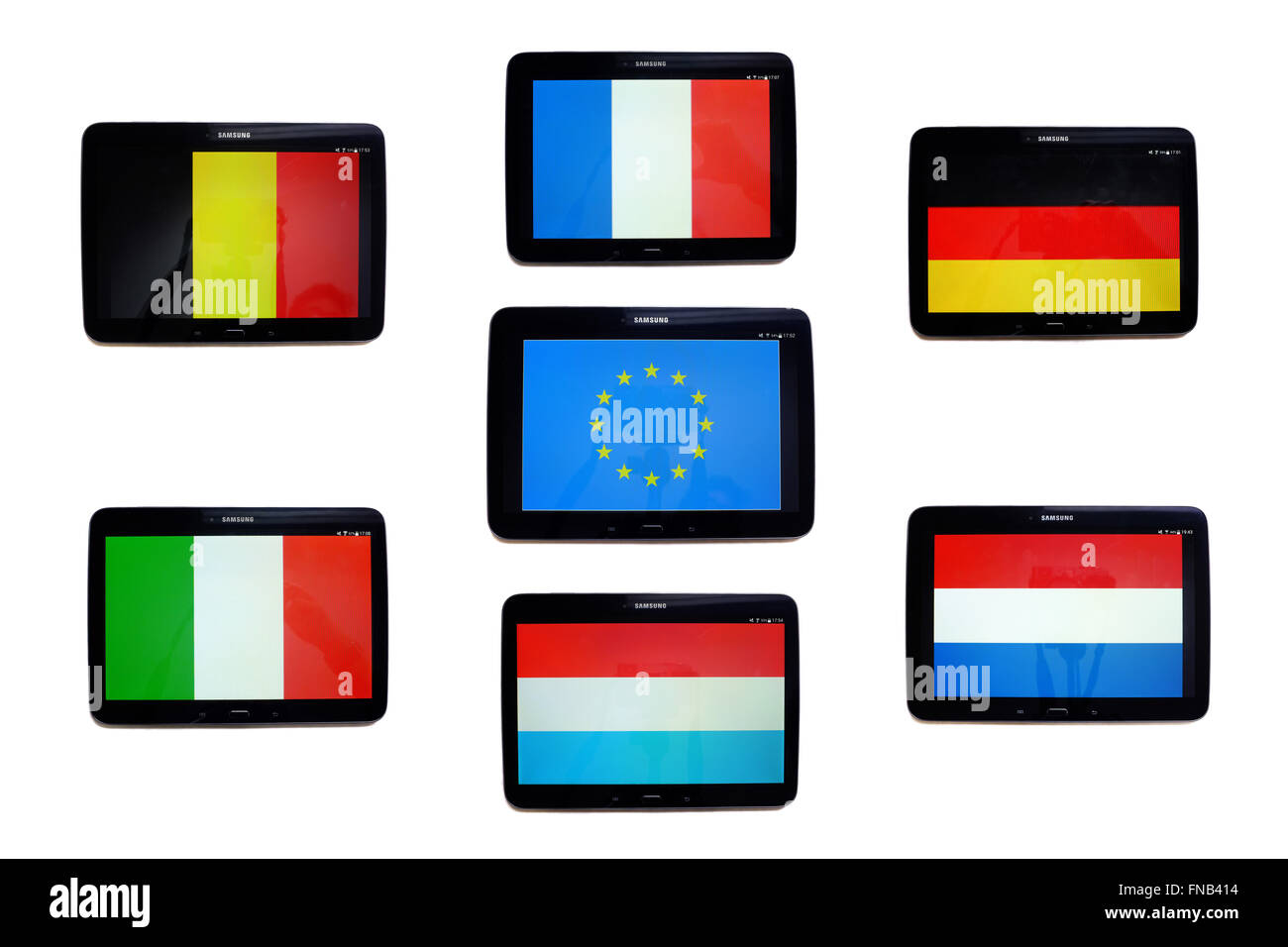 The flags of the member countries of the European Union as of 1957 ...