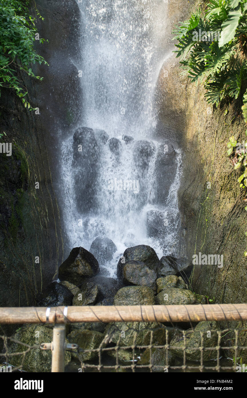 Waterfall, Eden Project Stock Photo - Alamy