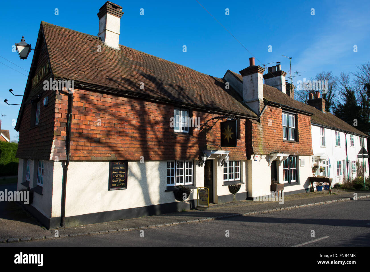 The Star public house on a bright spring afternoon in the village of ...