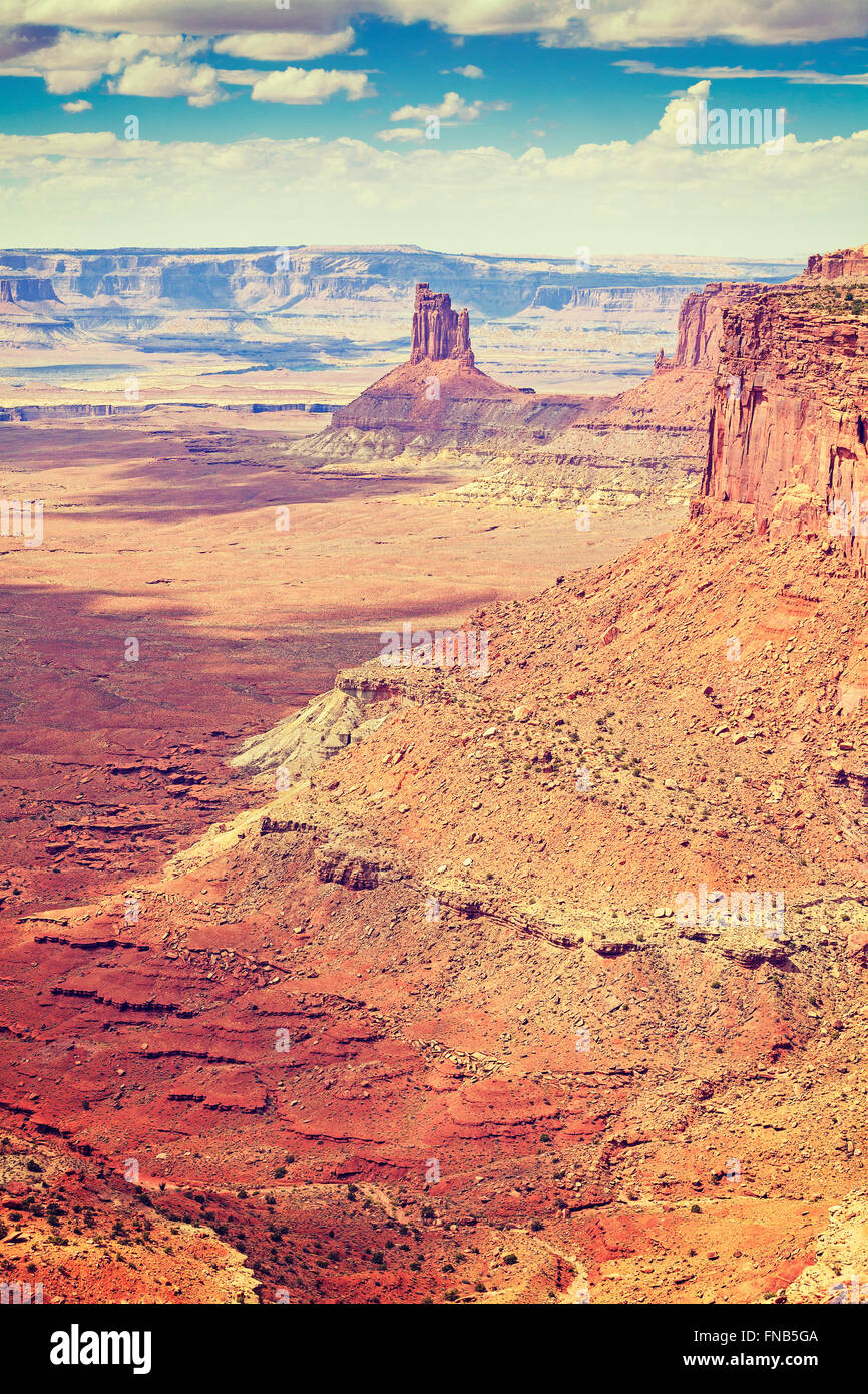 Retro stylized canyon in hi-res stock photography and images - Alamy