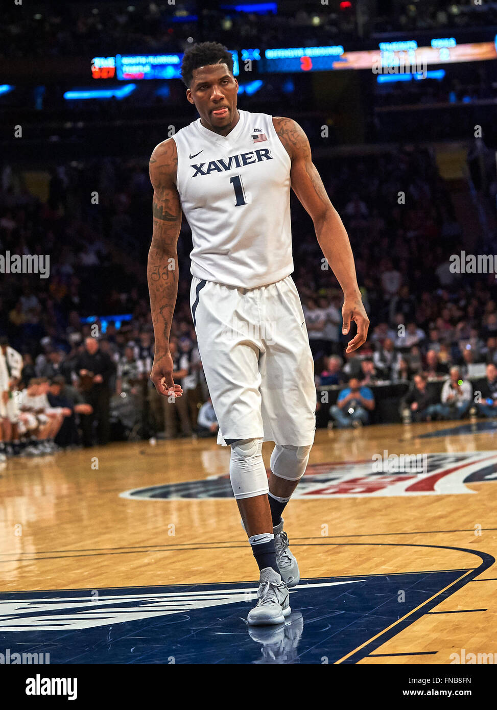 New York, New York, USA. 11th Mar, 2016. Xavier Musketeers' forward ...