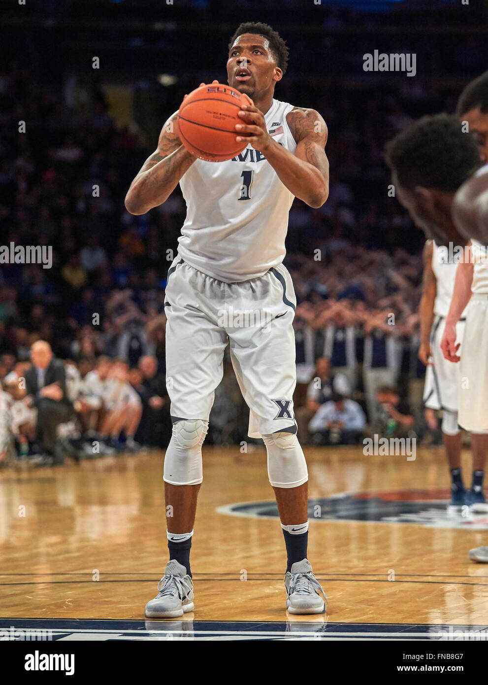 New York, New York, USA. 11th Mar, 2016. Xavier Musketeers' forward ...