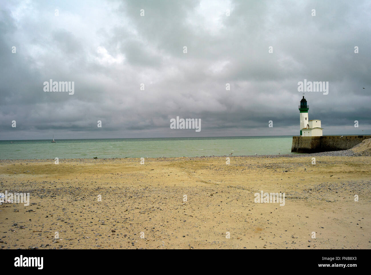 The beach, Le Tréport, Normandy Stock Photo - Alamy