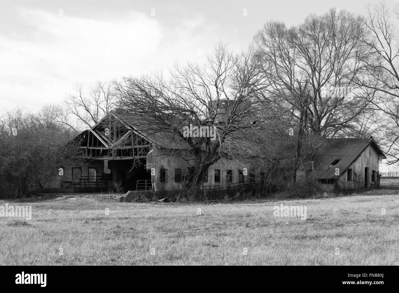 The barn house Black and White Stock Photos & Images - Alamy