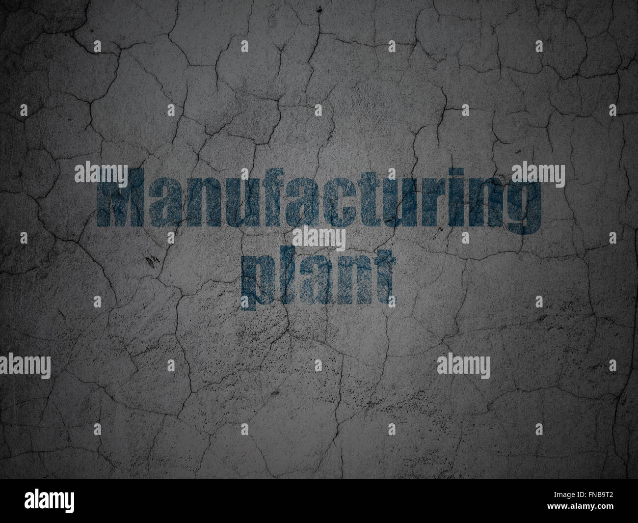 Industry concept: Manufacturing Plant on grunge wall background Stock ...