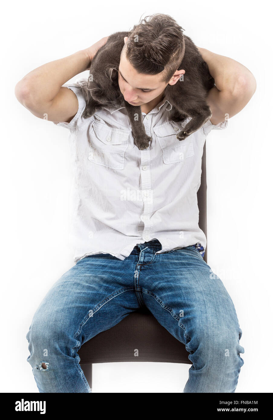 Teenager fashion hairstyle Cut Out Stock Images & Pictures - Alamy