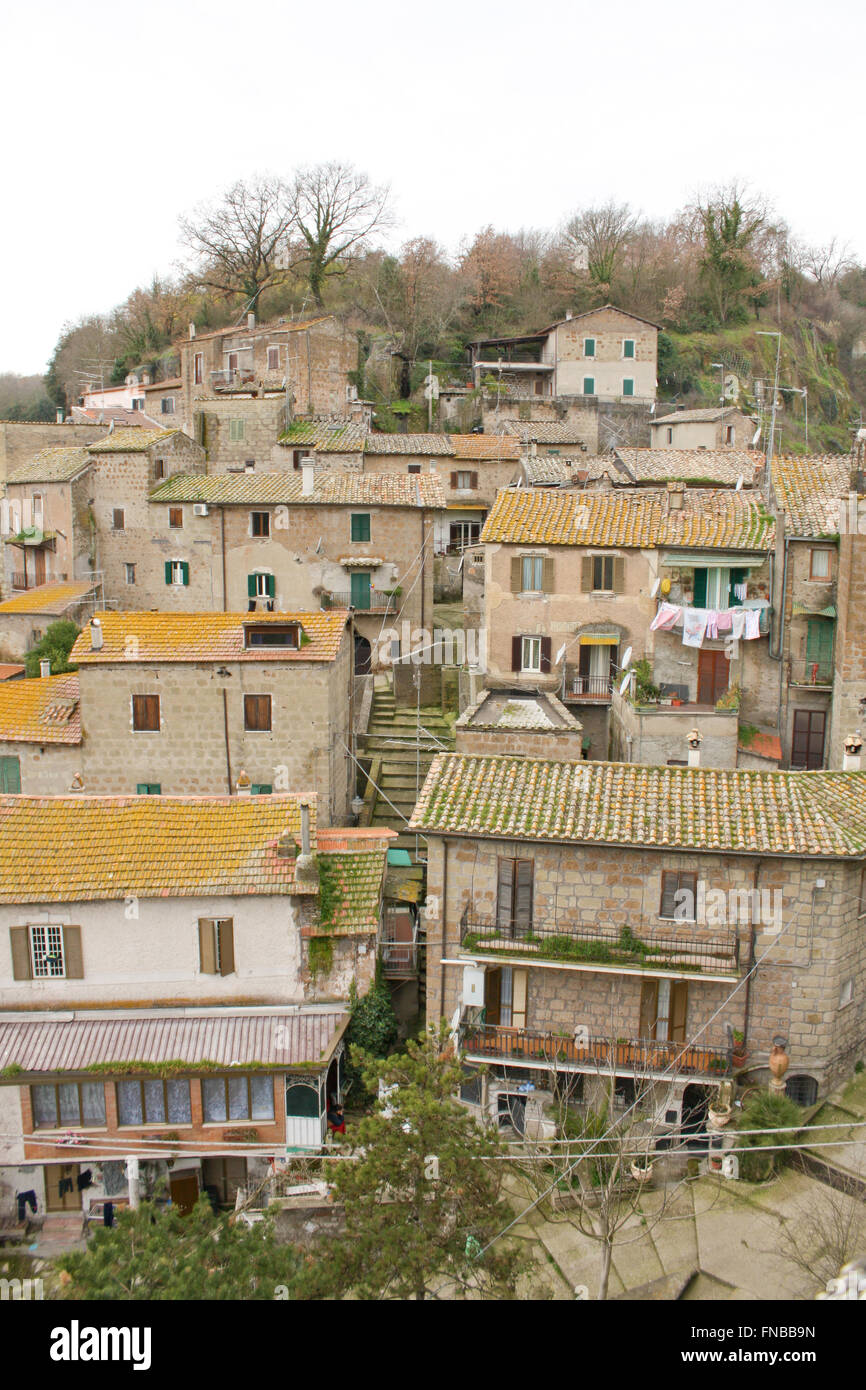 View from a high point outside of a building hi-res stock photography ...