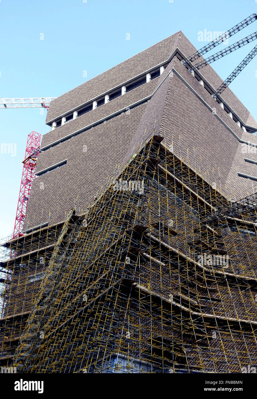 Construction of Tate Modern extension, London, March 2016 Stock Photo ...