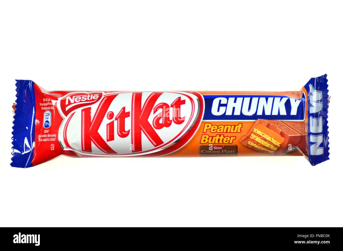 Kit Kat chocolate bar isolated on white background Stock Photo - Alamy