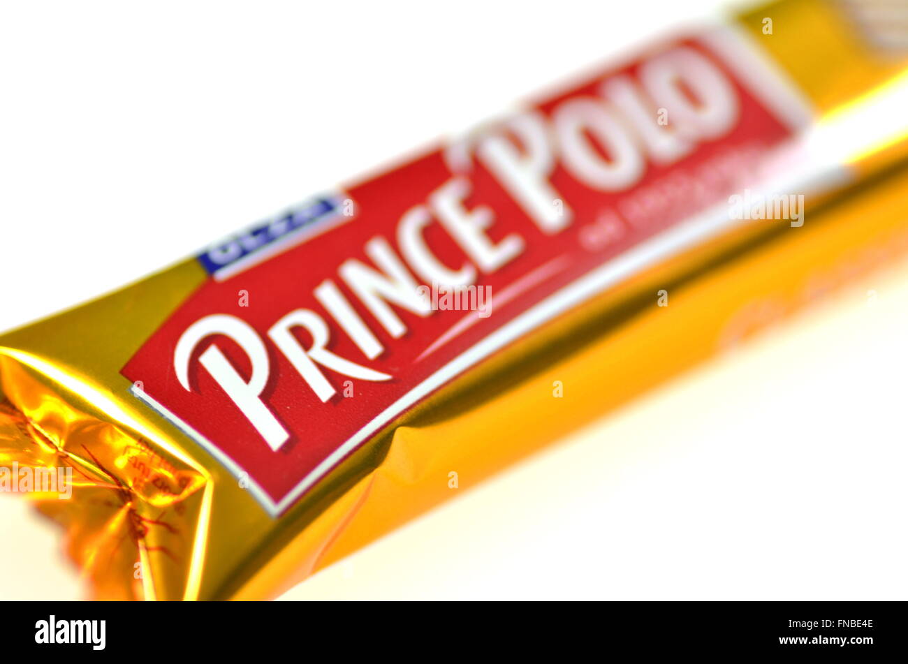 Prince Polo chocolate bar isolated on white background Stock Photo - Alamy