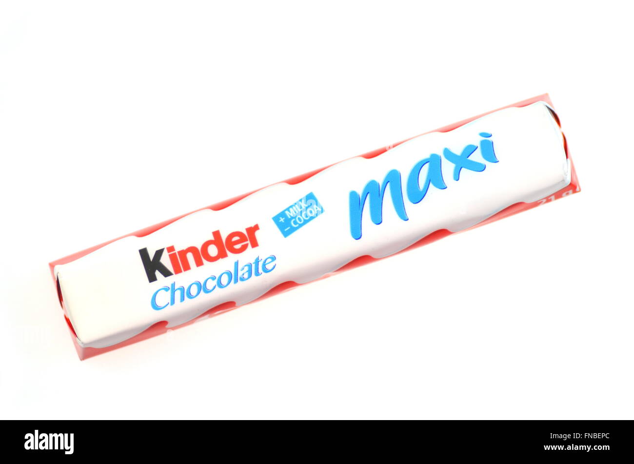 Kinder chocolate bars isolated on white background Stock Photo - Alamy