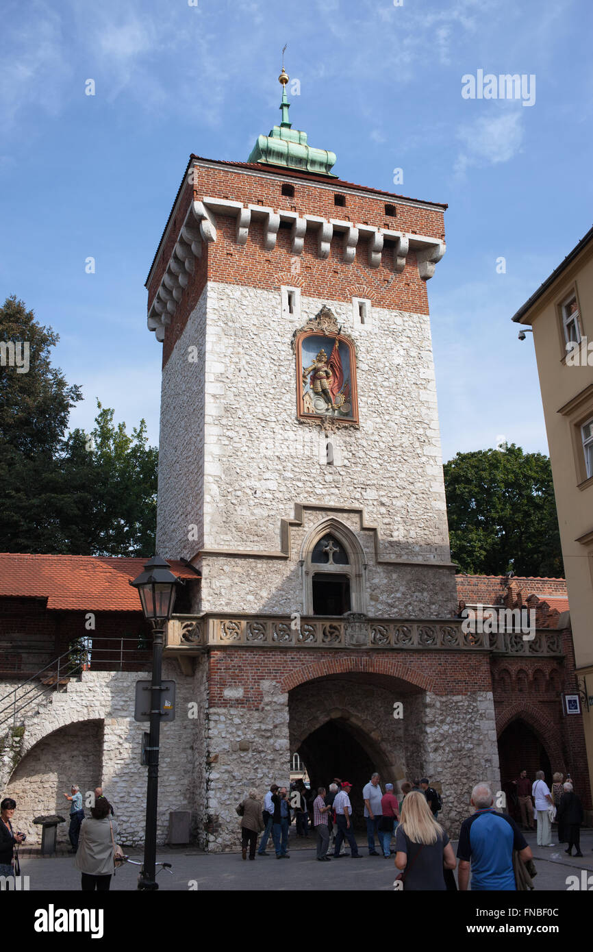 St. Florian Gate (Brama Florianska), Gothic medieval fortification in ...