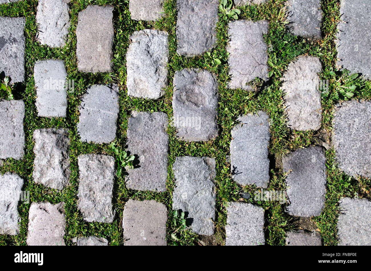 Pavement and grass Stock Photo - Alamy