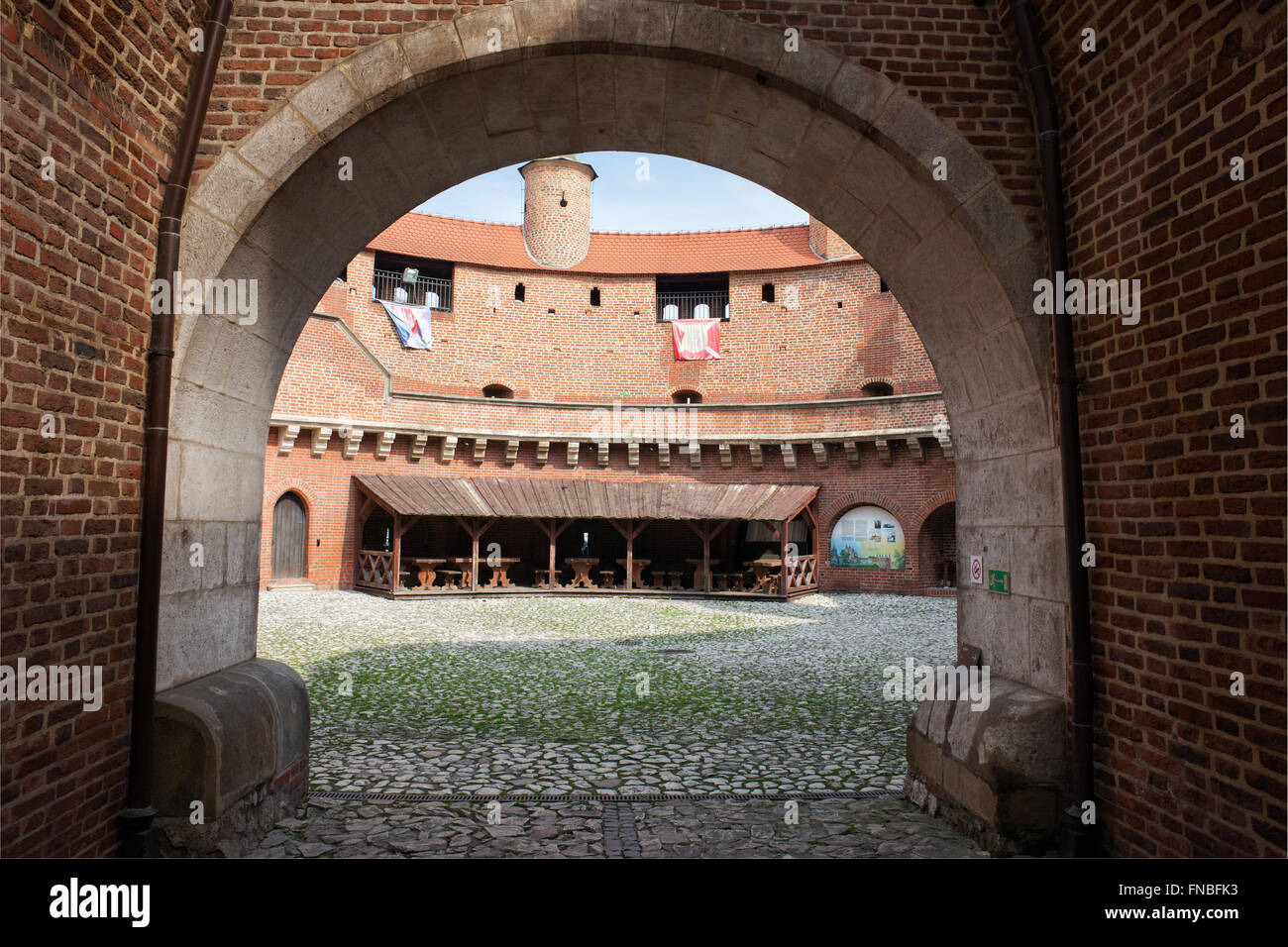 Poland, Krakow (Cracow), Old Town, main gate, entrance to Barbican ...