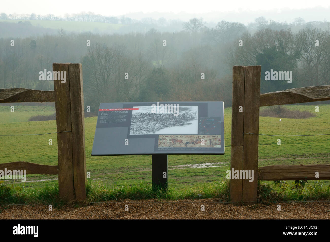 The site of the Battle of Hastings, the 1066 Norman Conquest of Anglo ...