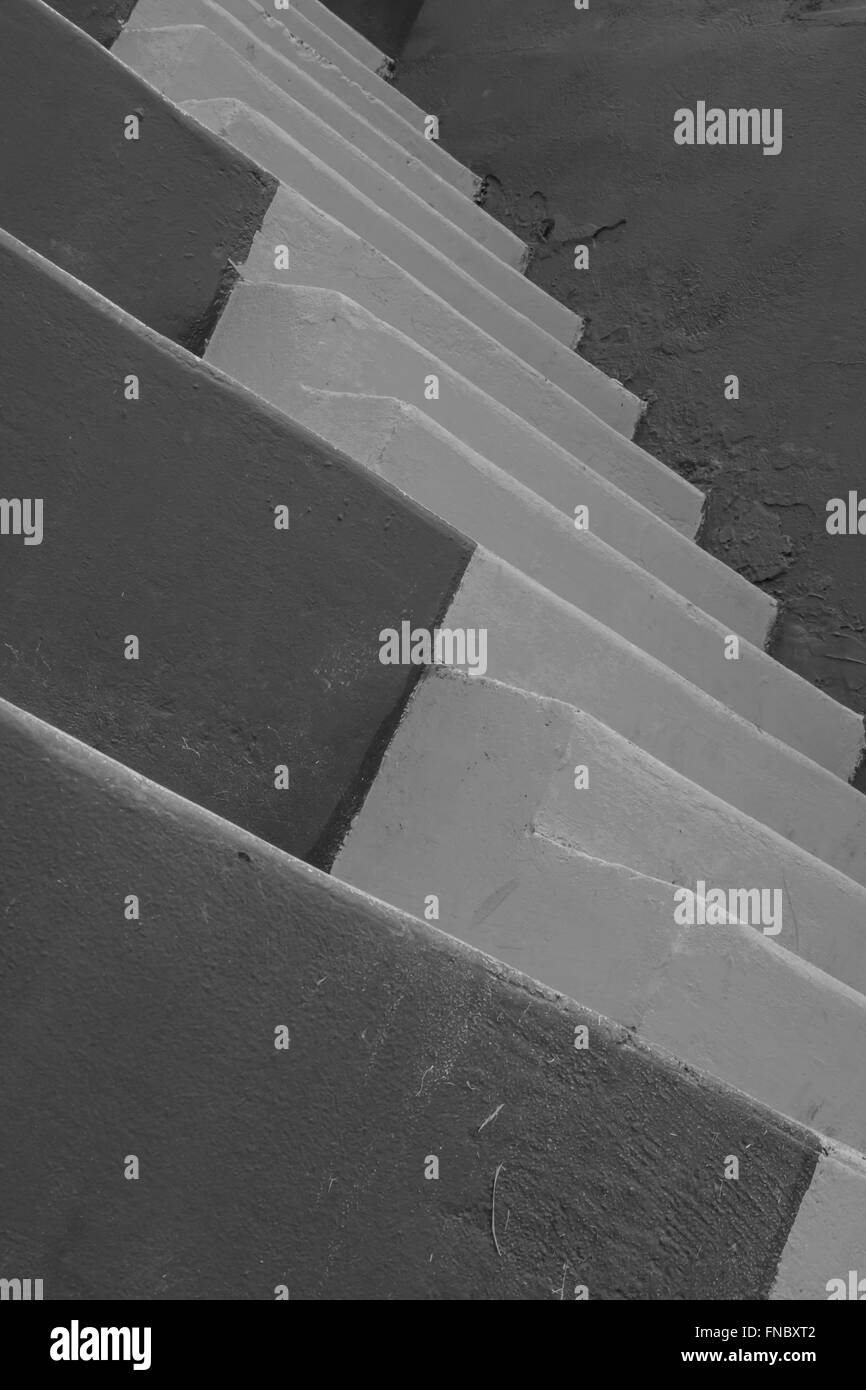 Abstract concrete stairs Stock Photo - Alamy