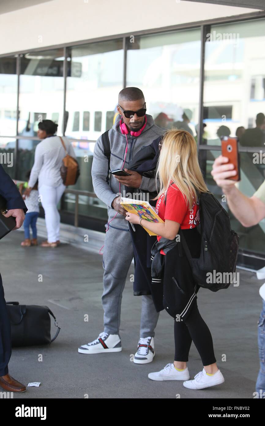 Jamie Foxx arrives at Los Angeles International Airport (LAX) Featuring ...