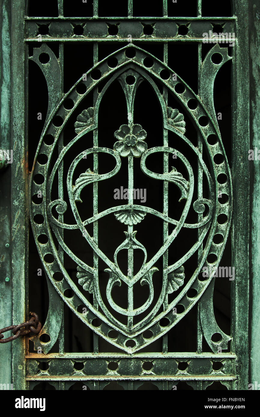 vintage Ornamental iron work Stock Photo - Alamy