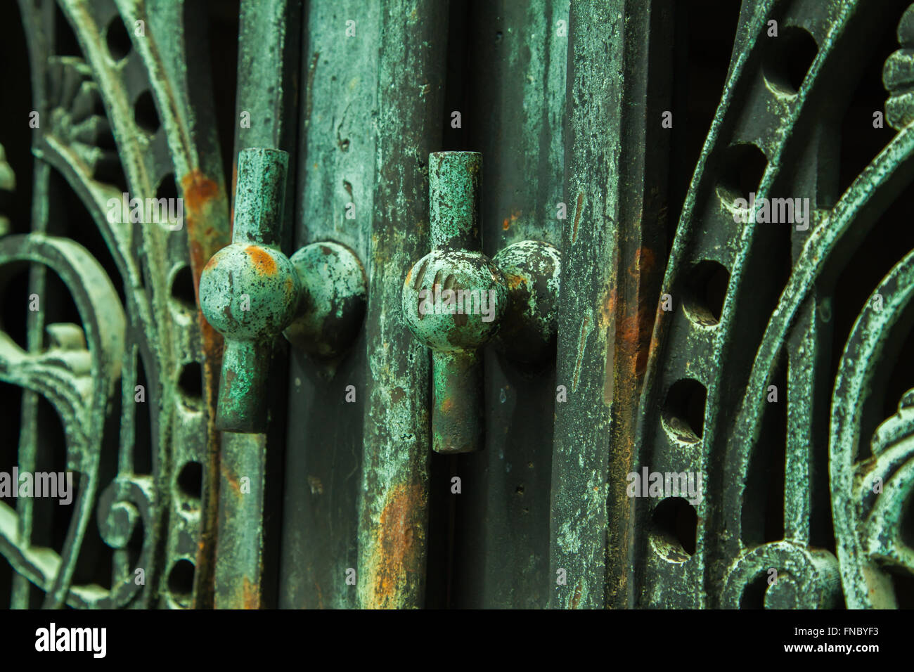 vintage Ornamental iron work Stock Photo - Alamy